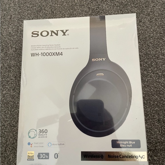 Sony | Headphones | Sony Wh00xm4 Midnight Blue Overear Headphones ...
